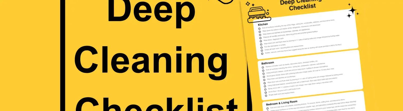 The Ultimate Deep Cleaning Checklist by Room | COIT