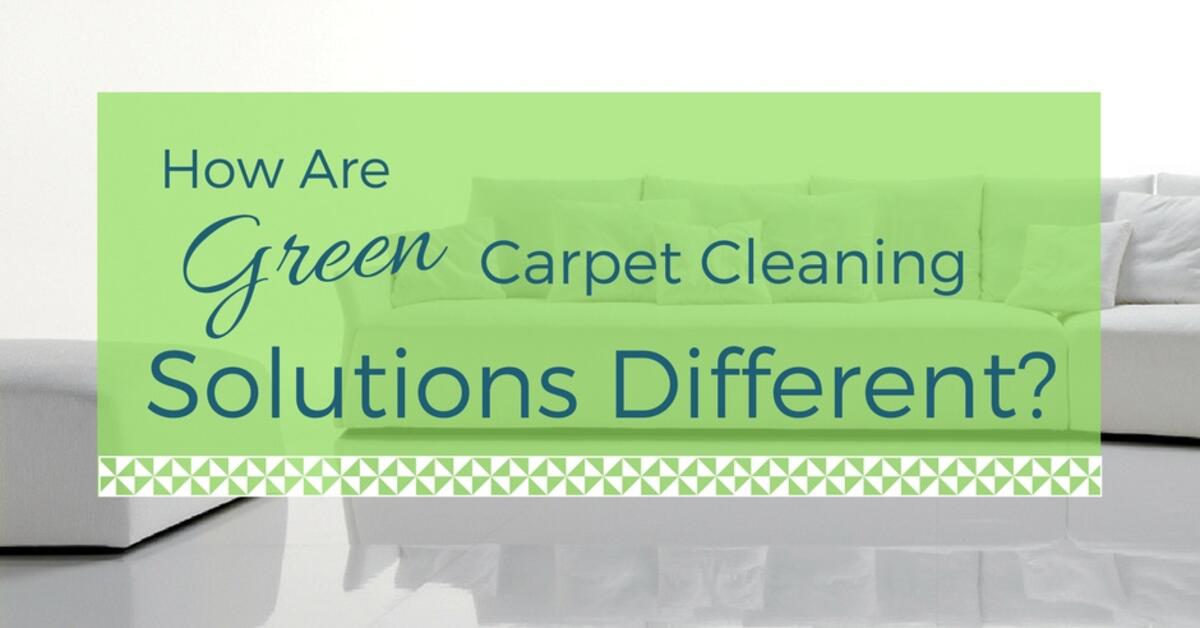How Are Green Carpet Cleaning Solutions Different? | COIT